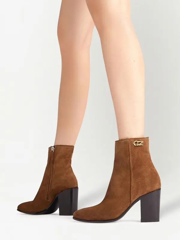 GIUSEPPE ZANOTTI 80mm Enriette Ankle Boots