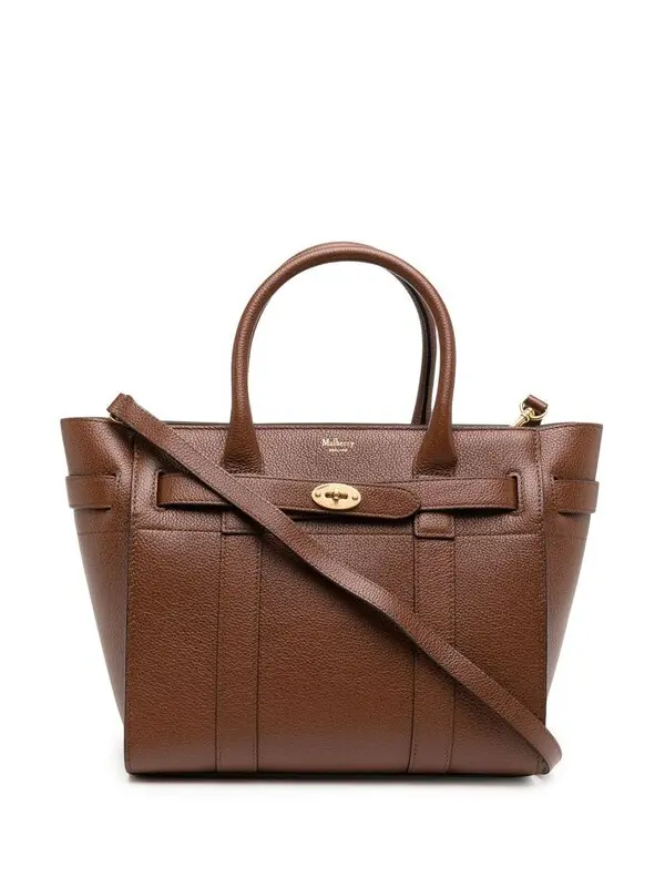 Mulberry Small Bayswater Zipped Tote Bag - Brown