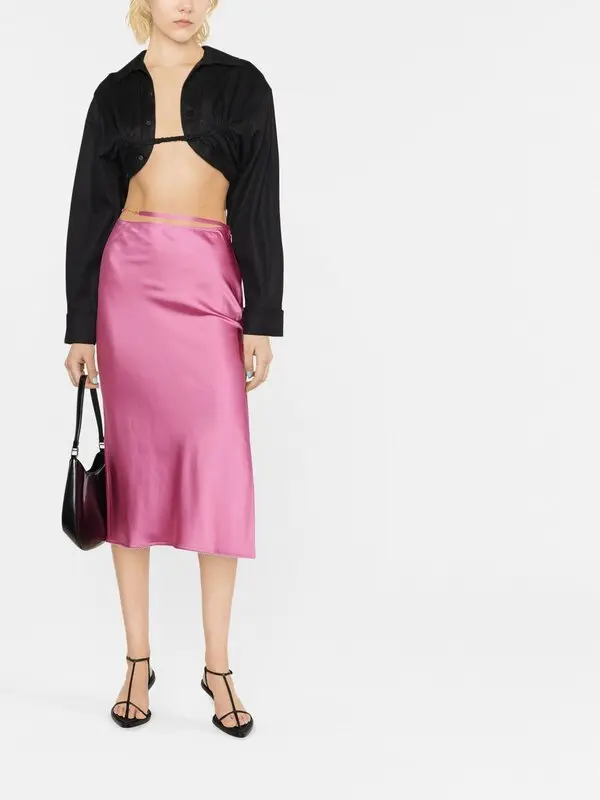 Jacquemus La Jupe Notte Midi Skirt - Pink