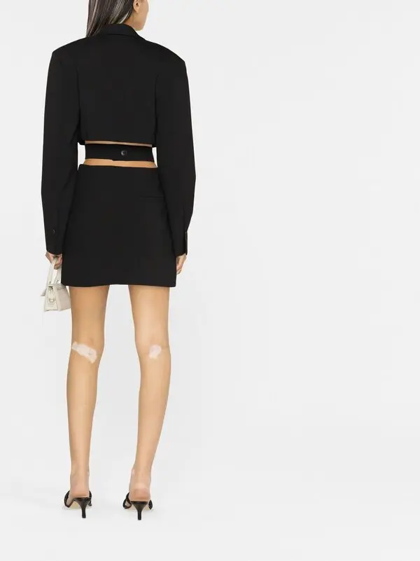 Jacquemus Bari Cut-out Blazer Dress - Black