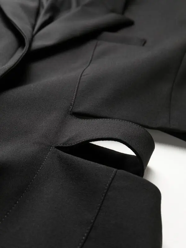 Jacquemus Bari Cut-out Blazer Dress - Black