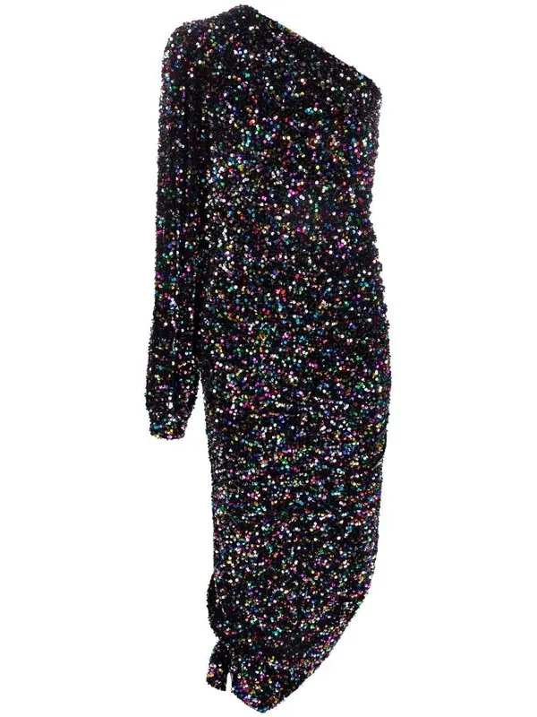Amen Asymmetric Sequin Dress