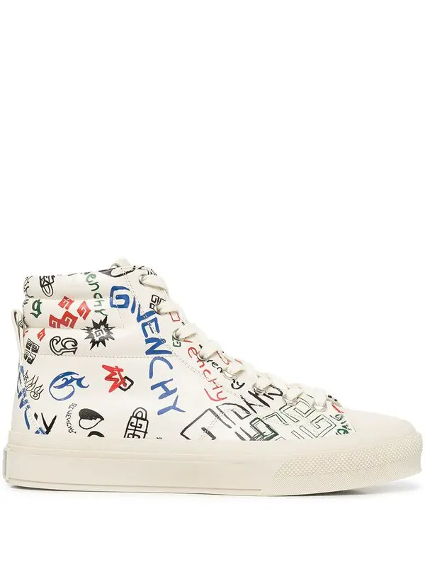 Givenchy City Logo-print Leather Sneakers