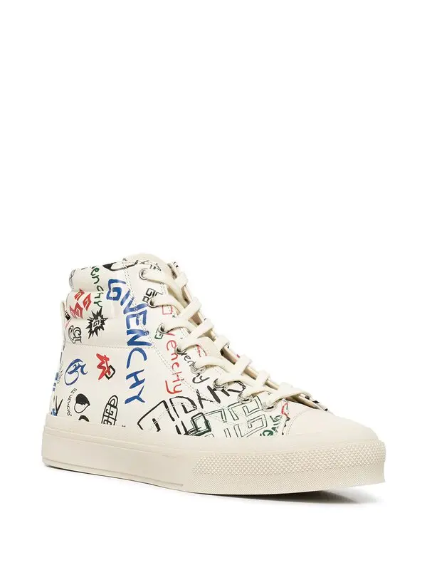 Givenchy City Logo-print Leather Sneakers