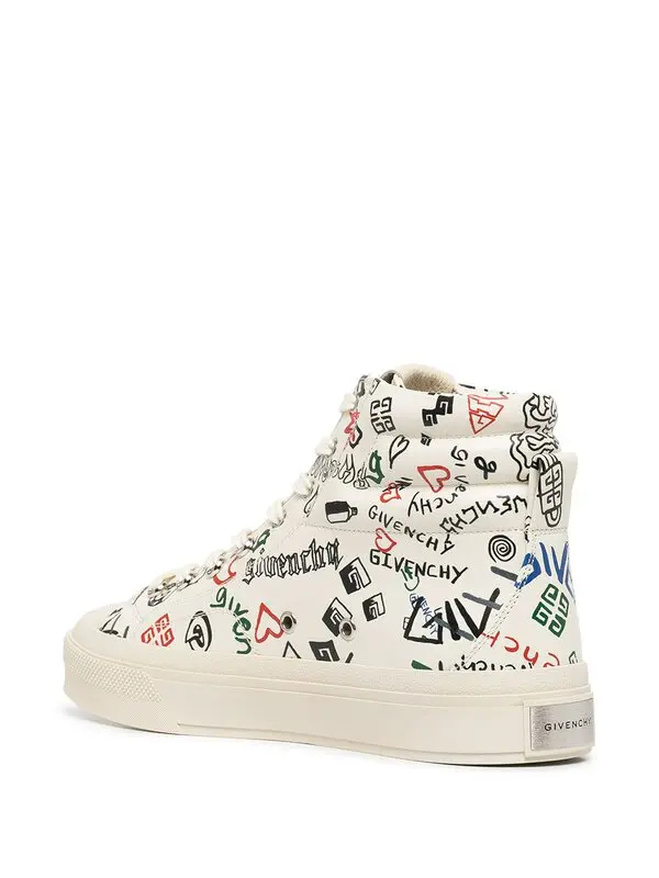 Givenchy City Logo-print Leather Sneakers
