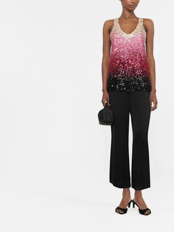 Ermanno Scervino Sequin-embellished Tank Top - Neutrals