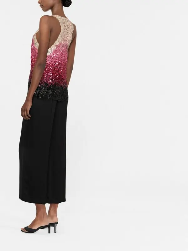 Ermanno Scervino Sequin-embellished Tank Top - Neutrals
