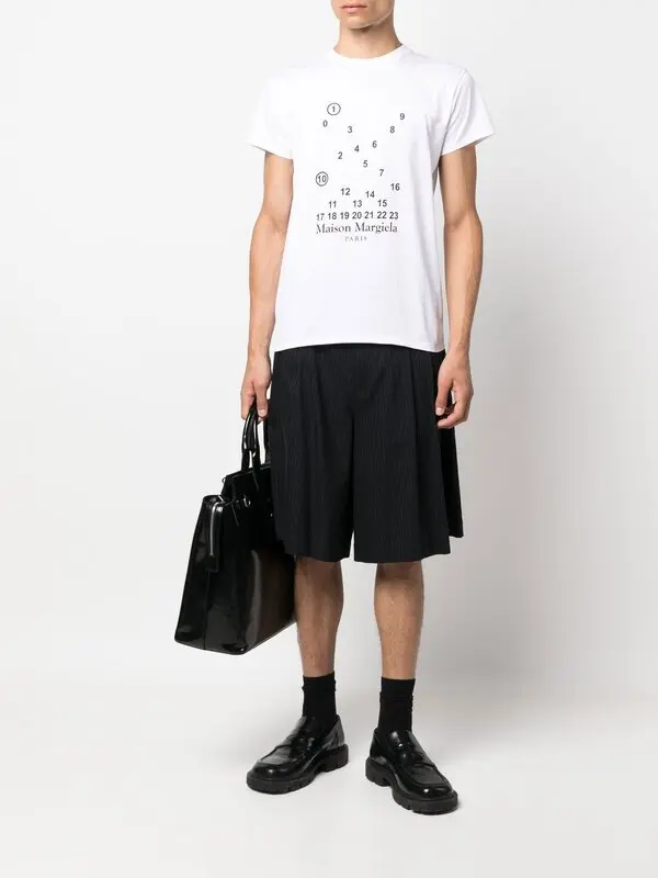MAISON MARGIELA Numbers-motif Cotton T-shirt
