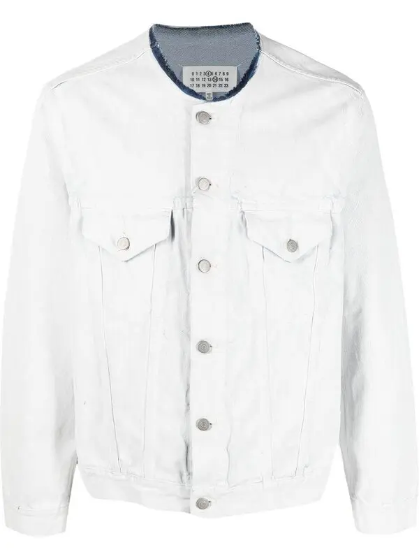 MAISON MARGIELA Collarless Denim Jacket