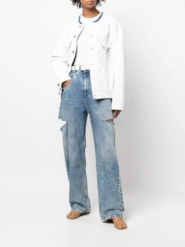 MAISON MARGIELA Collarless Denim Jacket
