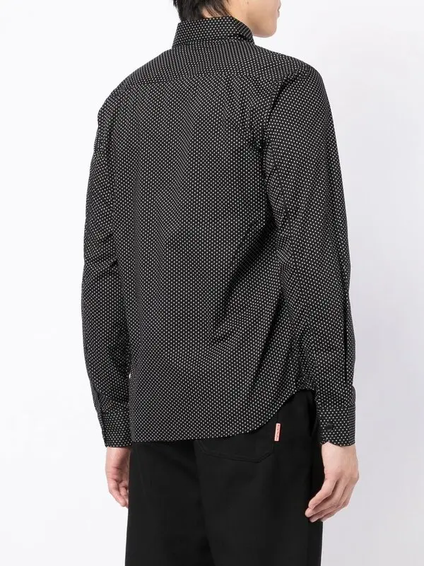 AGNÈS B. Polka Dot-print Cotton Shirt