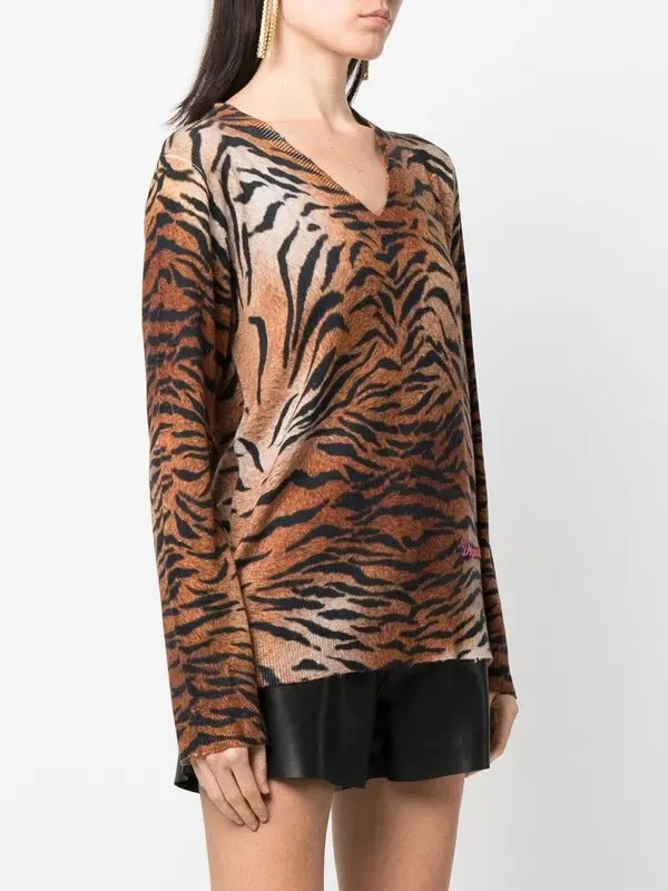 Dsquared2 Leopard-print Knitted Jumper