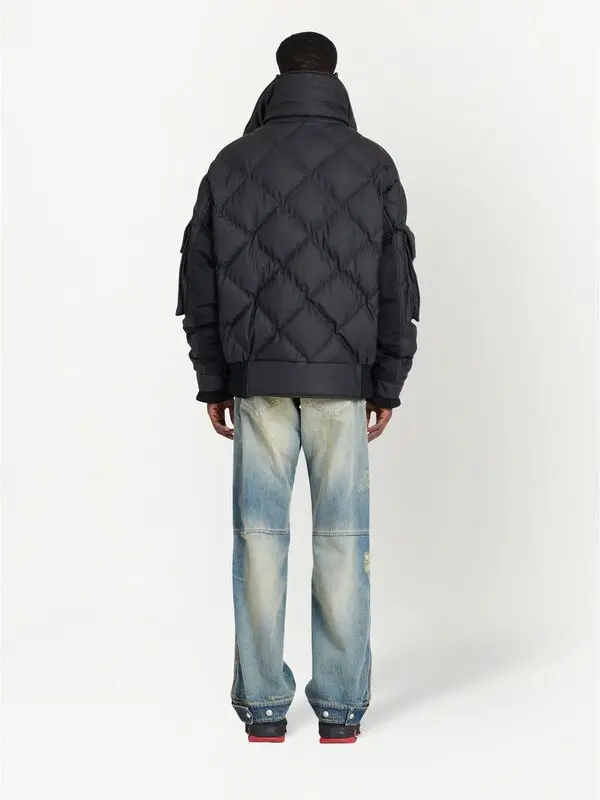 Balmain Quilted Zip-up Jacket