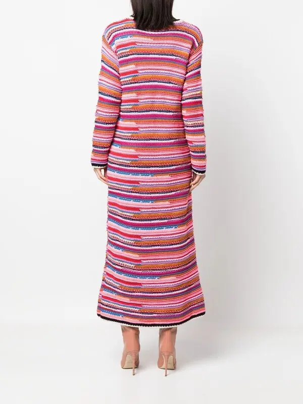 Dsquared2 Colour-block Knitted Midi Dress