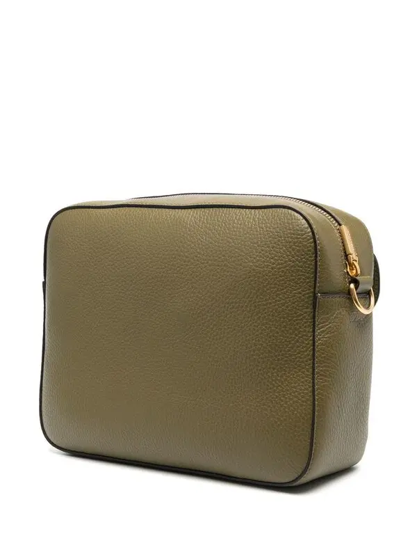COCCINELLE Grained Leather Satchel Bag