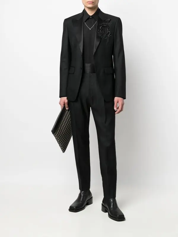 Dsquared2 High-waisted Tailored Tuxedo Trousers