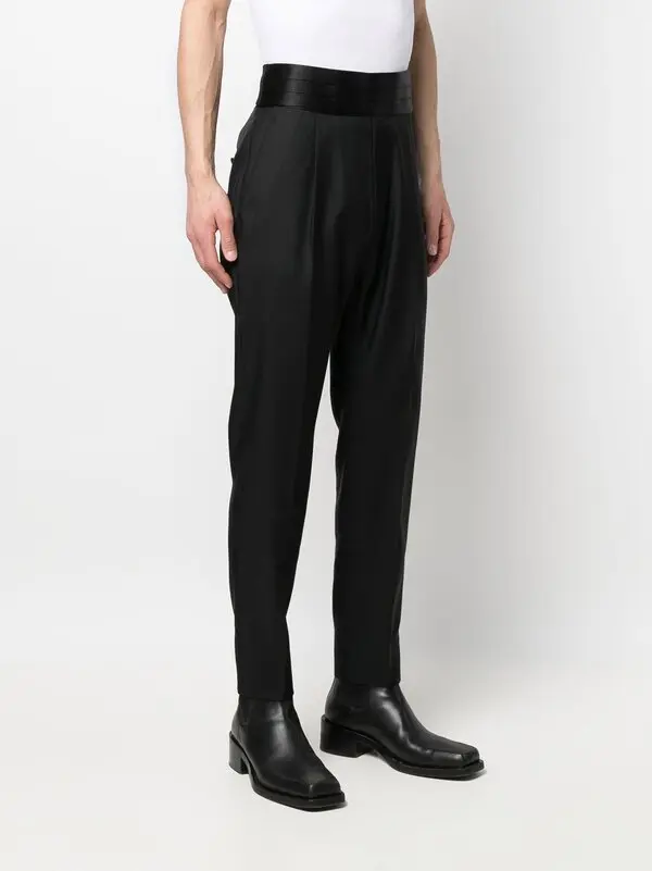 Dsquared2 High-waisted Tailored Tuxedo Trousers