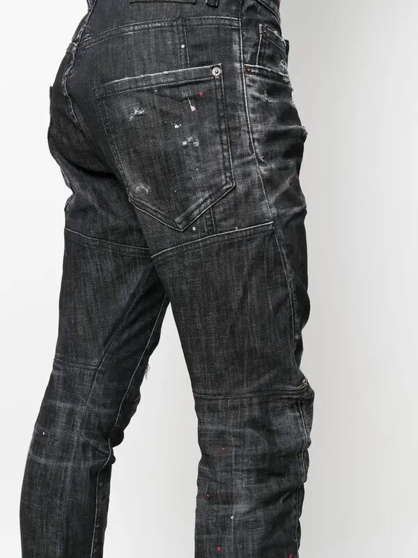 Dsquared2 Distressed Straight-leg Jeans