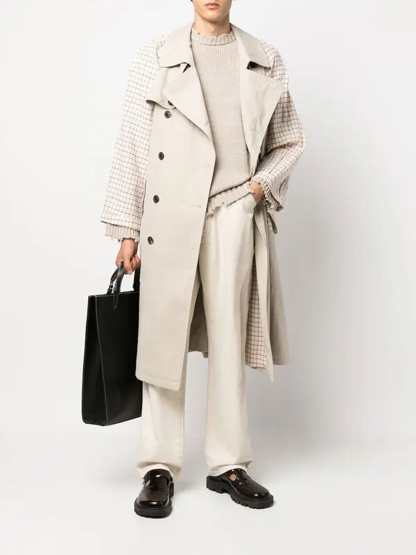 MAISON MARGIELA Spliced Belted Trench Coat