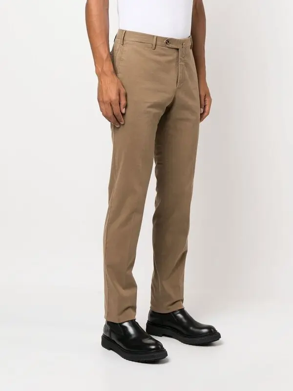 PT TORINO Straight-leg Trousers - Brown