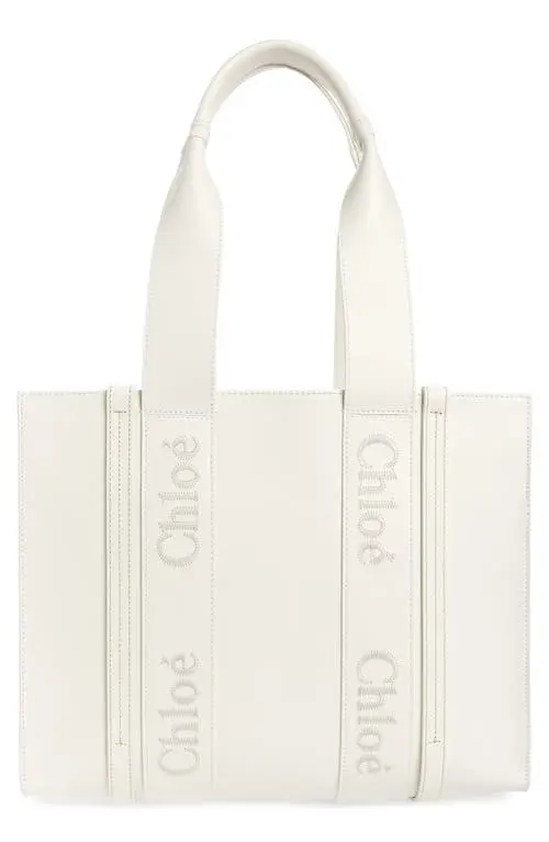 Chloé Medium Woody Leather Tote