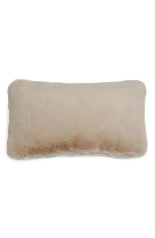 Apparis Cicly Faux Fur Accent Pillow - Latte
