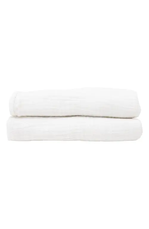 LITTLE UNICORN 2-pack Organic Cotton Muslin Swaddle Blanket - White
