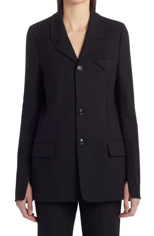Bottega Veneta Split Cuff Twill Blazer