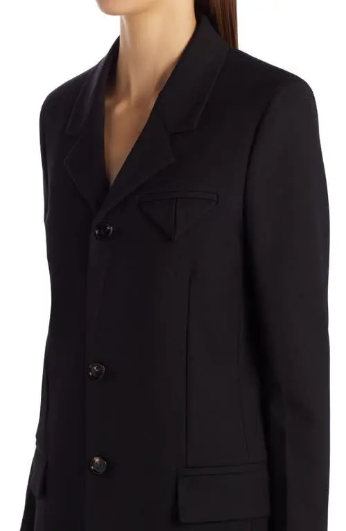 Bottega Veneta Split Cuff Twill Blazer