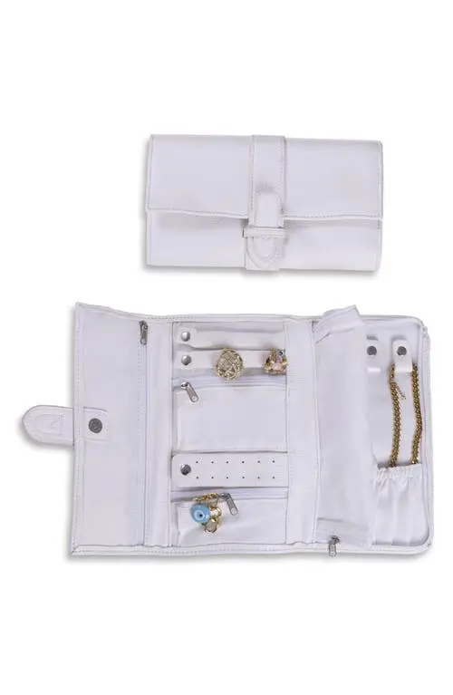 BEY-BERK Leather Jewelry Clutch