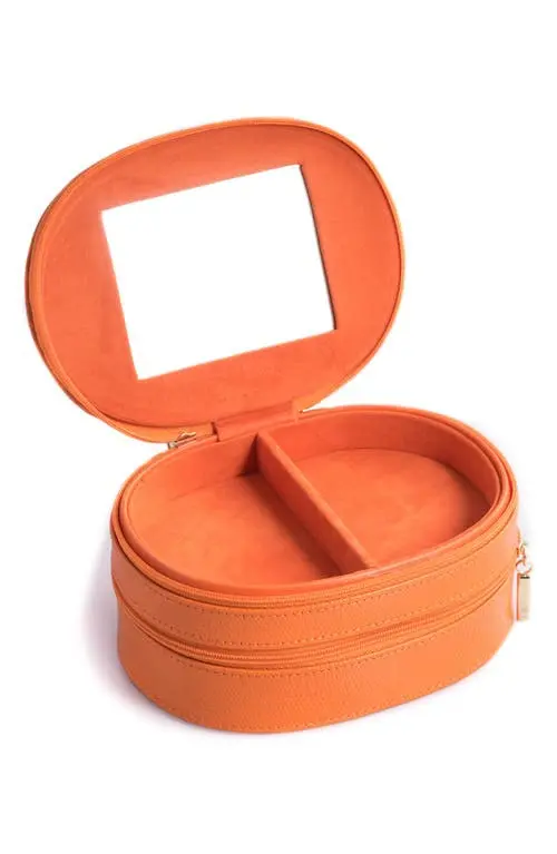 BEY-BERK Leather Travel Jewelry Case