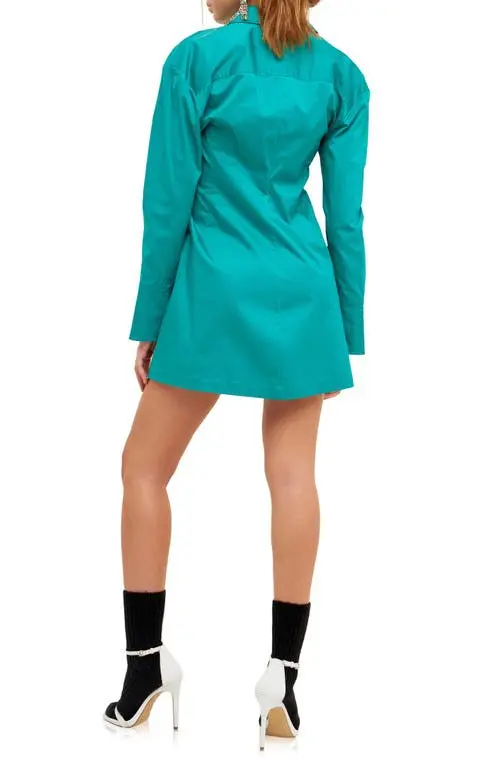 GREY LAB Cotton Blend Shirtdress