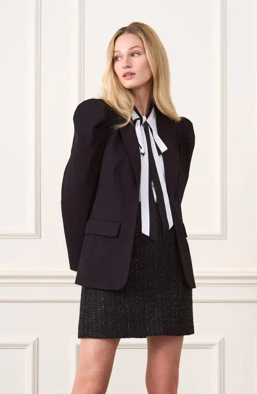CECE DUPRAZ Puff Shoulder Ponte Blazer