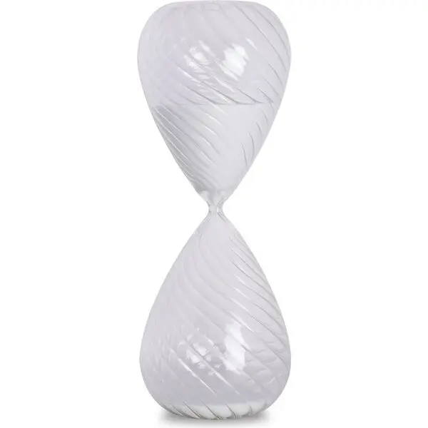 BEY-BERK 90-minute Hourglass Sand Timer - White