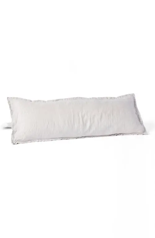 COYUCHI Relaxed Organic Linen Lumbar Pillow Cover - Fog