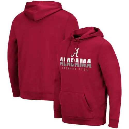 COLOSSEUM Alabama Tide Lantern Pullover Hoodie - Crimson