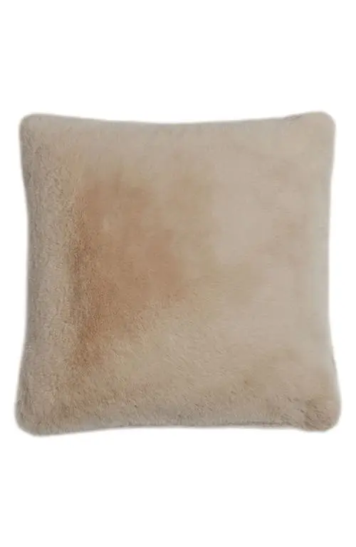 Apparis Brenn Faux Fur Accent Pillow Cover - Latte