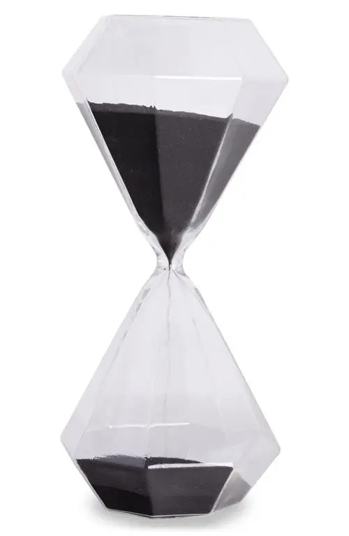 BEY-BERK 45-minute Hourglass Sand Timer - Black