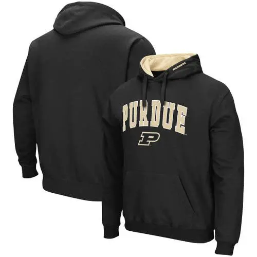 COLOSSEUM Purdue Boilermakers Arch & Logo 3.0 Pullover Hoodie