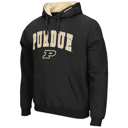 COLOSSEUM Purdue Boilermakers Arch & Logo 3.0 Pullover Hoodie