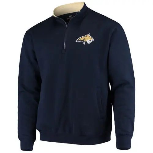 COLOSSEUM Montana State Bobcats Tortugas Logo Quarter-zip Jacket - Navy