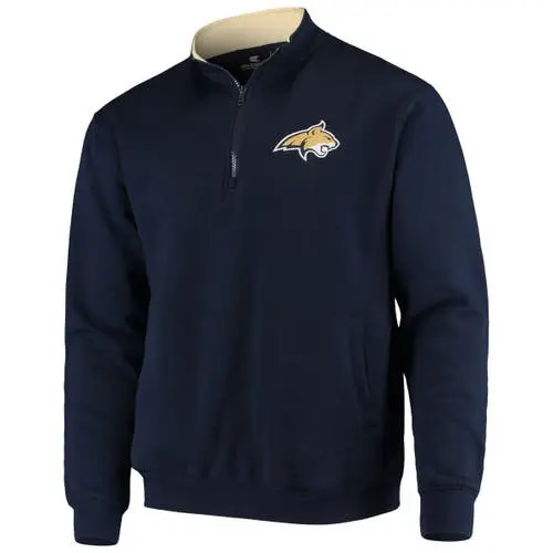 COLOSSEUM Montana State Bobcats Tortugas Logo Quarter-zip Jacket - Navy