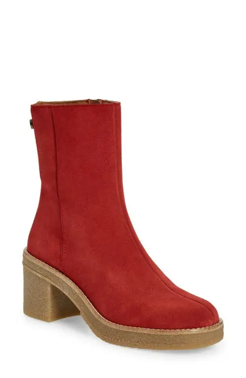 TONI PONS Piani Suede Ankle Bootie - Vermell Red