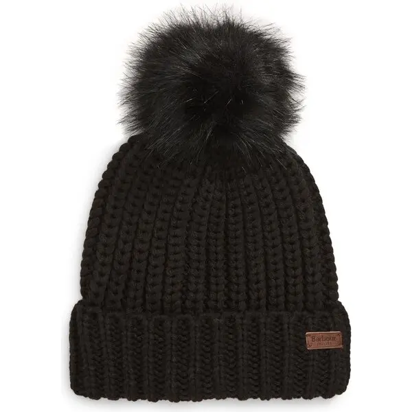 Barbour Saltburn Knit Beanie - Black
