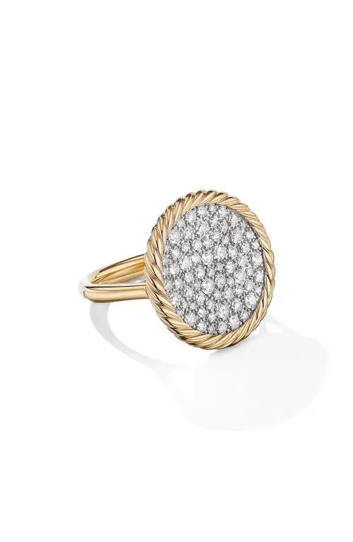 David Yurman Elements® Pavé Diamond Ring - 18k Yellow Gold