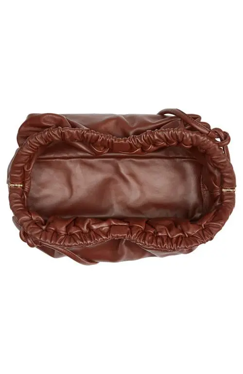 MANSUR GAVRIEL Small Cloud Leather Clutch - Chocolate