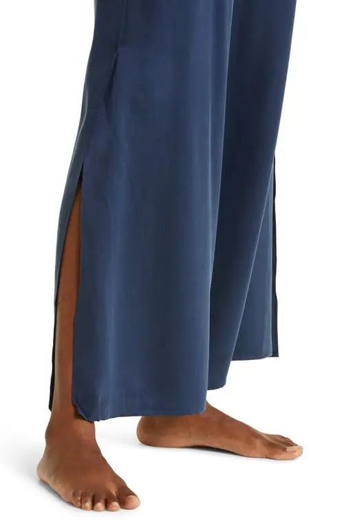 Lunya Washable Silk Pajamas - Deep Blue