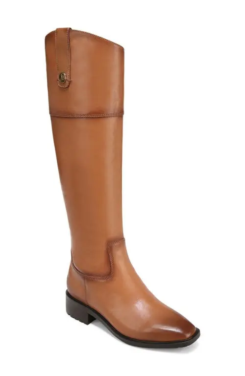 Sam Edelman Drina Leather Knee High Boot - Whiskey