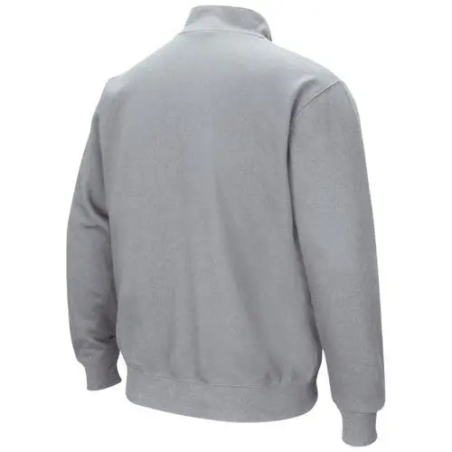 COLOSSEUM Heathered Gray Nc State Wolfpack Tortugas Team Logo Quarter-zip Jacket