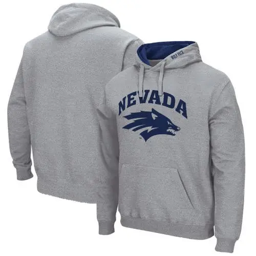 COLOSSEUM Nevada Wolf Pack Arch And Logo Pullover Hoodie
